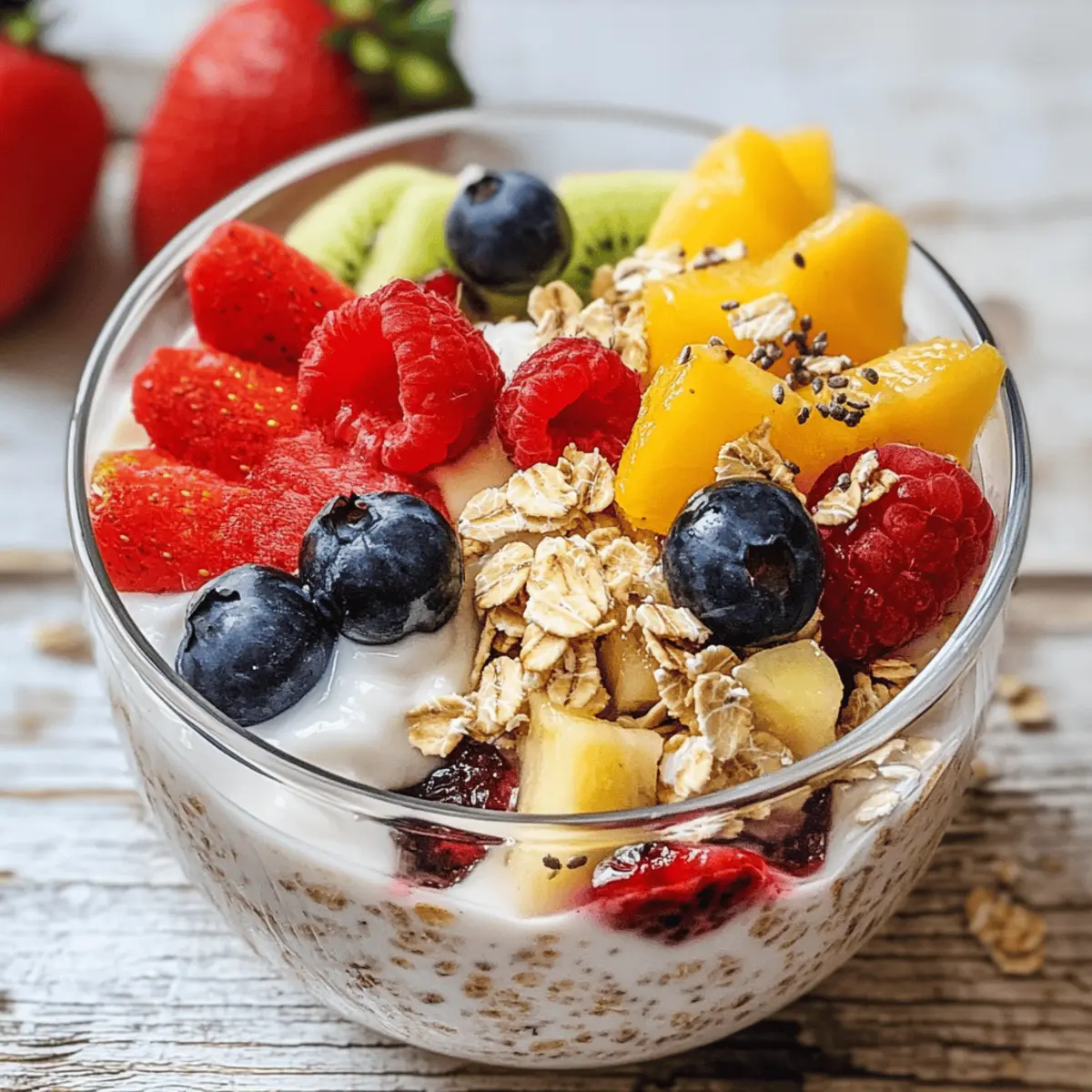 Ultimate Creamy Overnight Oats with Fruit: Irresistible Breakfast